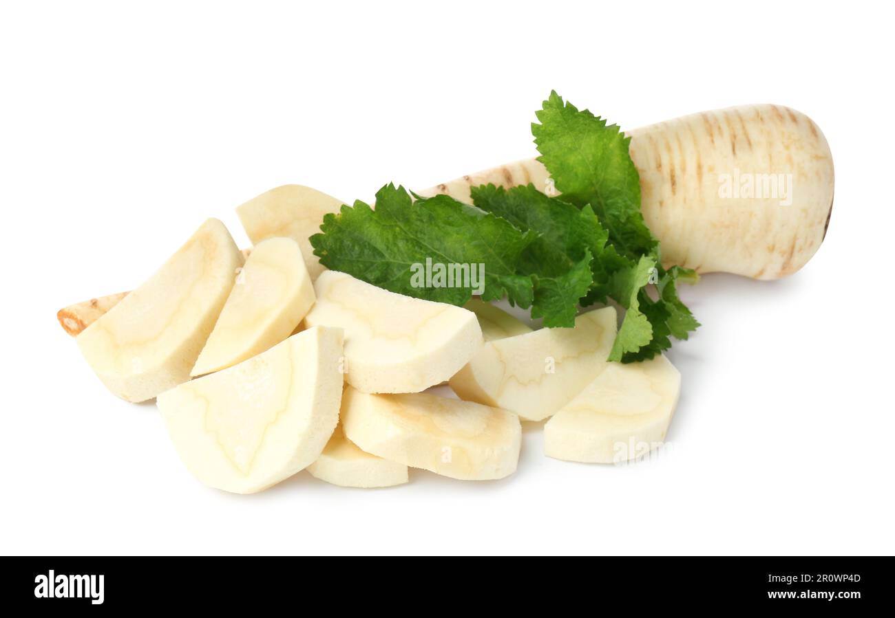 Tasty fresh ripe parsnips on white background Stock Photo - Alamy
