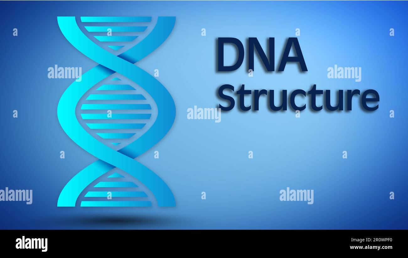 DNA structure on light blue background. Illustration Stock Photo - Alamy