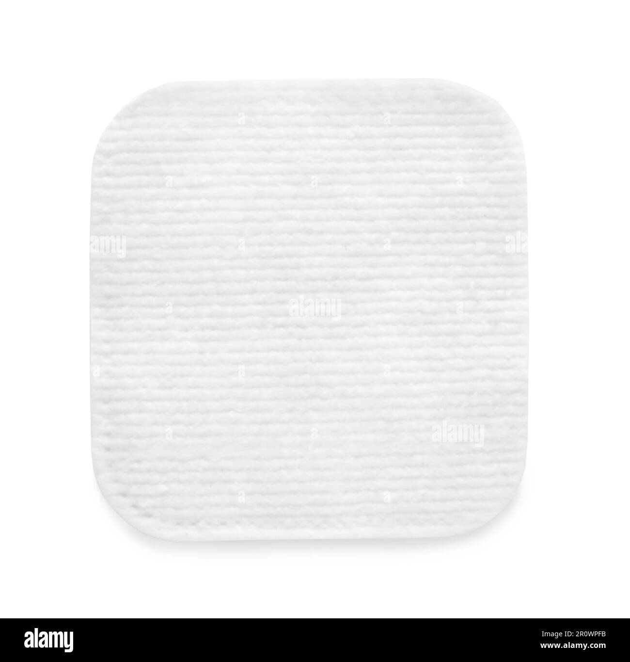 Soft clean cotton pad on white background, top view Stock Photo - Alamy