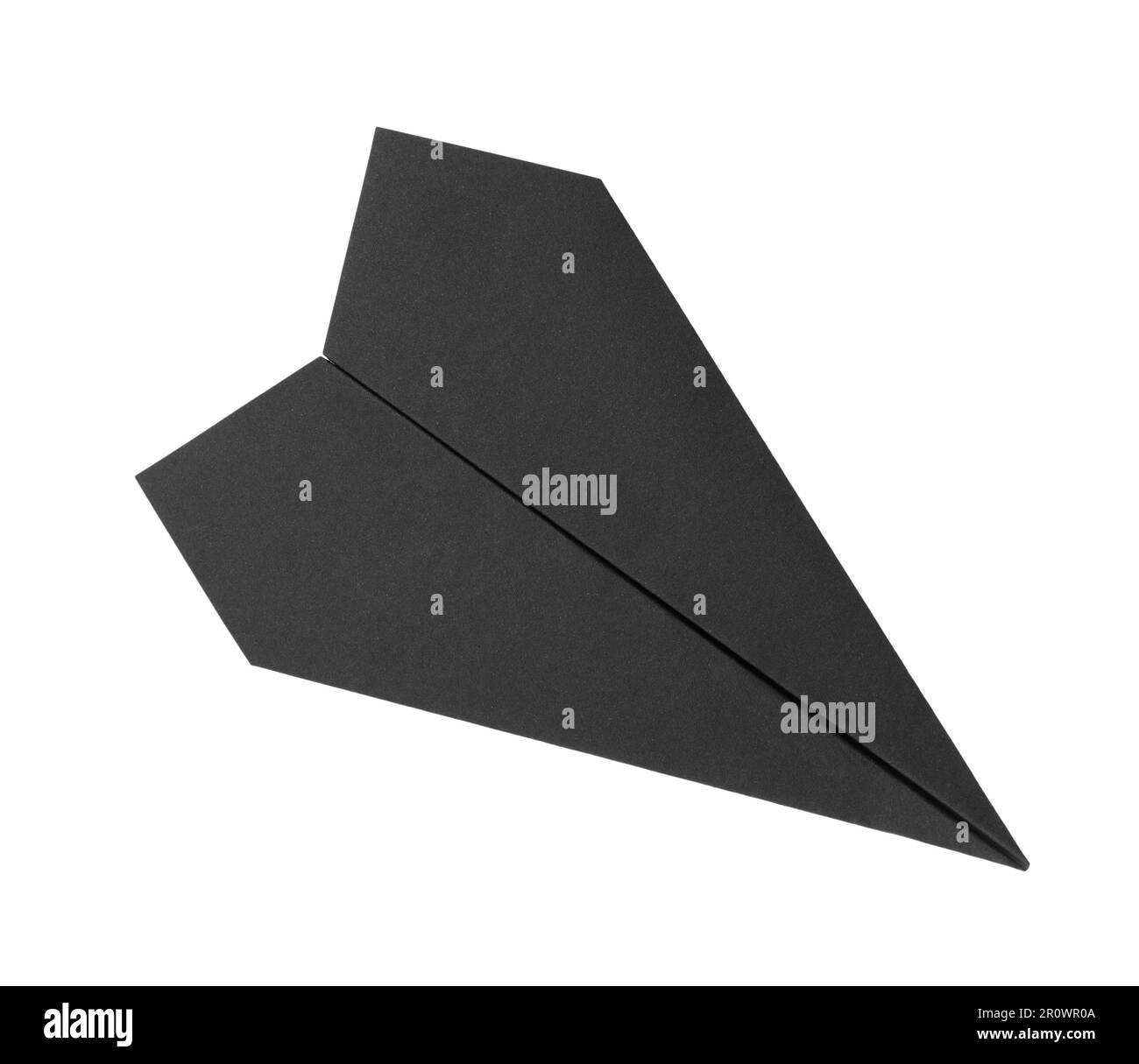 Handmade black paper plane isolated on white Stock Photo - Alamy