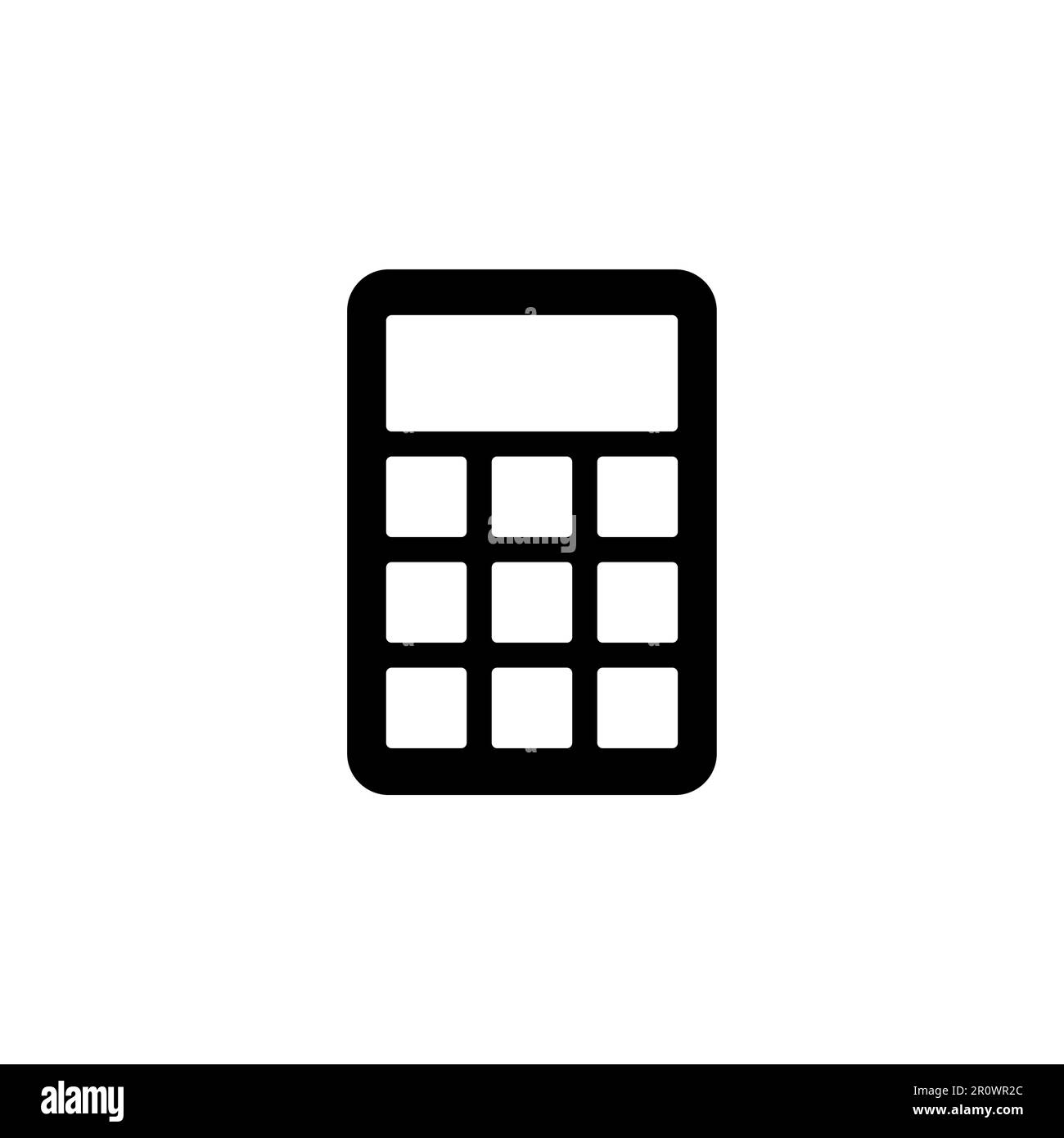 Calculator icon vector. Accounting calculator icon. calculator vector ...