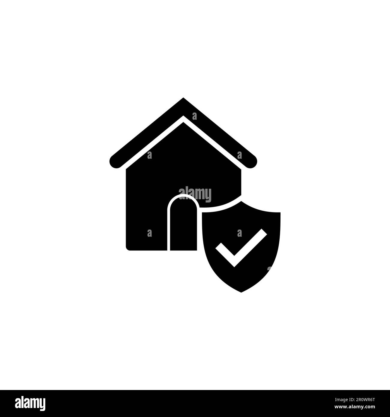 house insurance icon vector. house protection icon Stock Vector Image ...