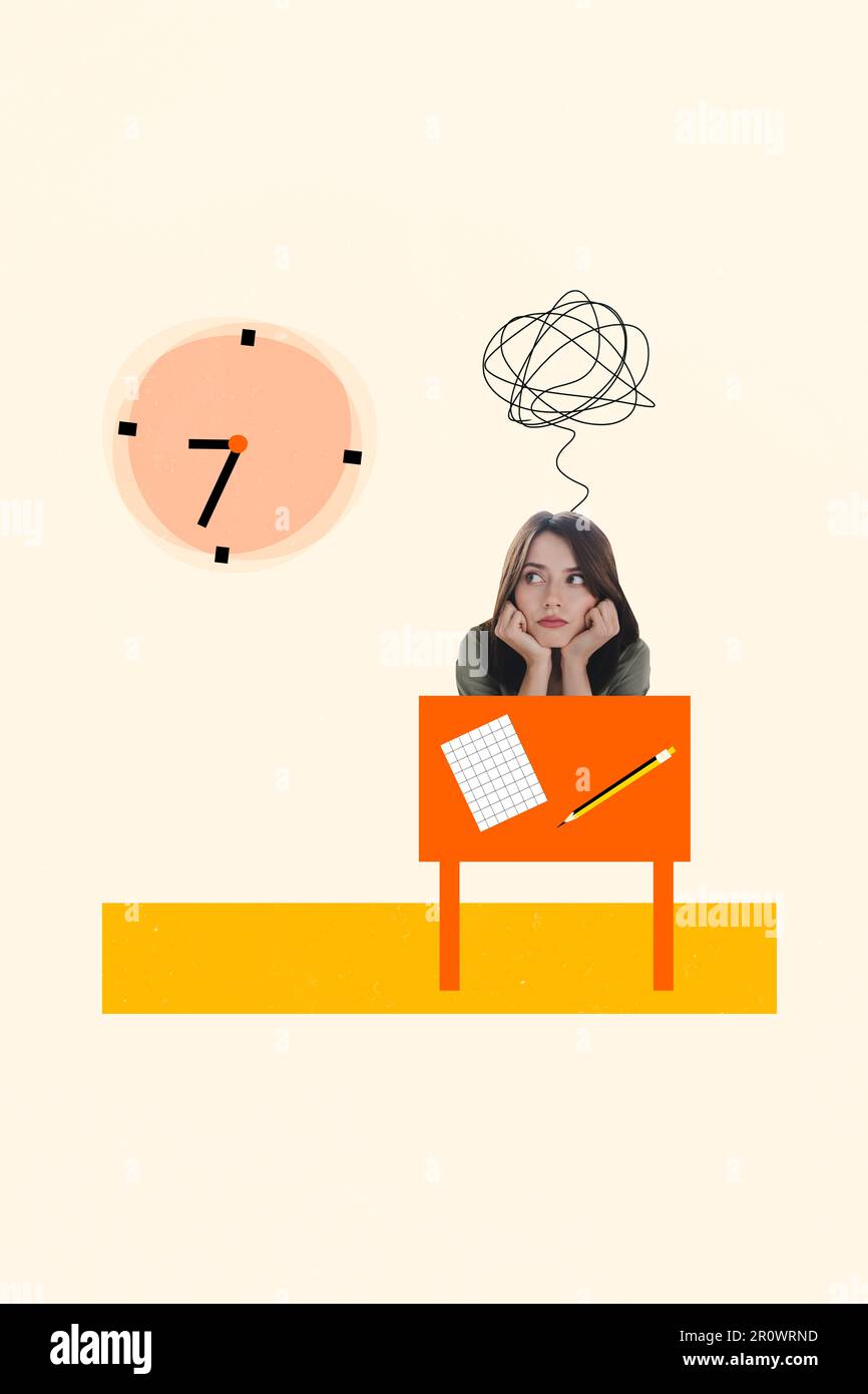 Collage poster advertisement time management app for students young ...