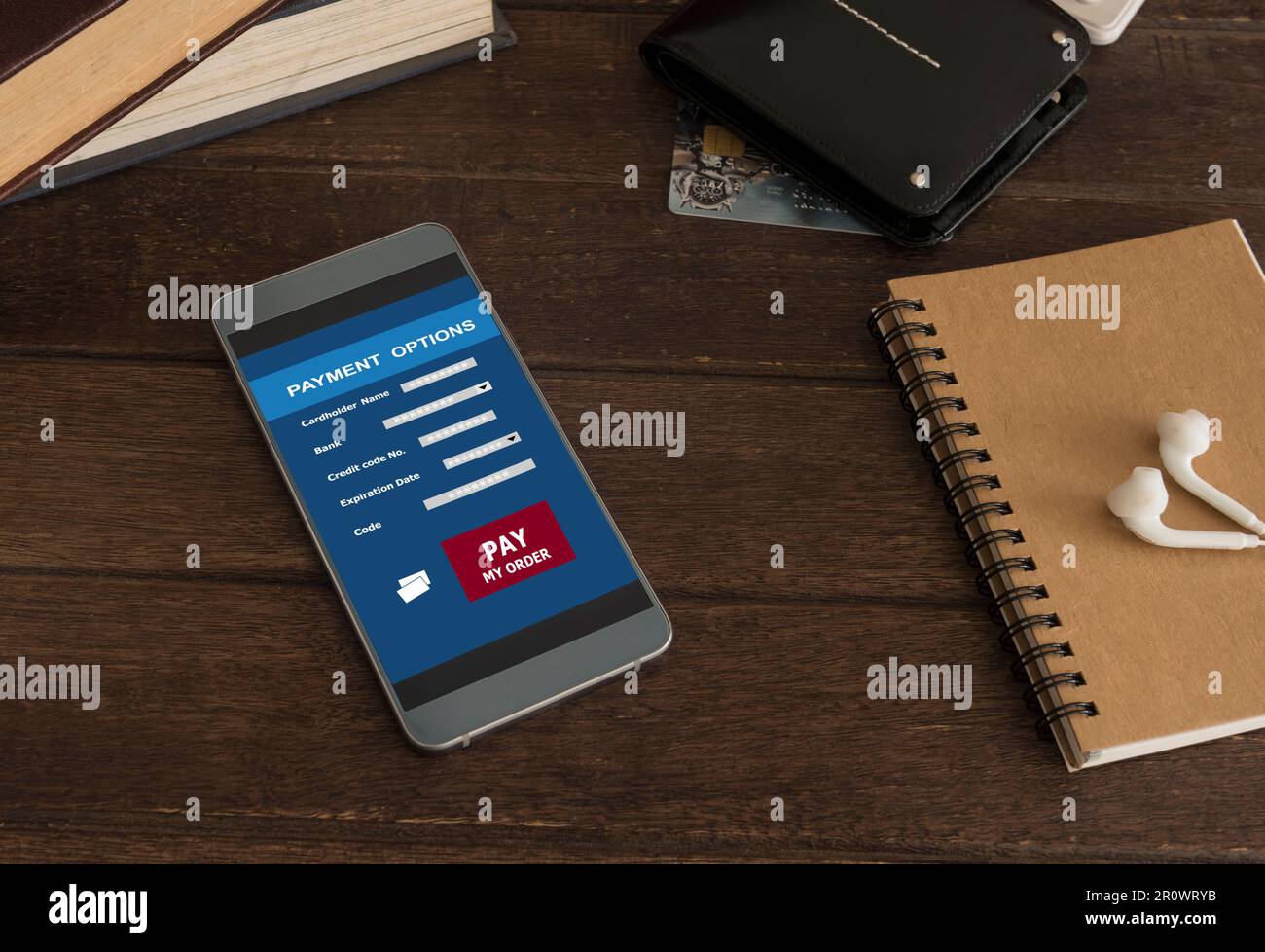 Using apps function. Payment on a smartphone. Business payment concept ...