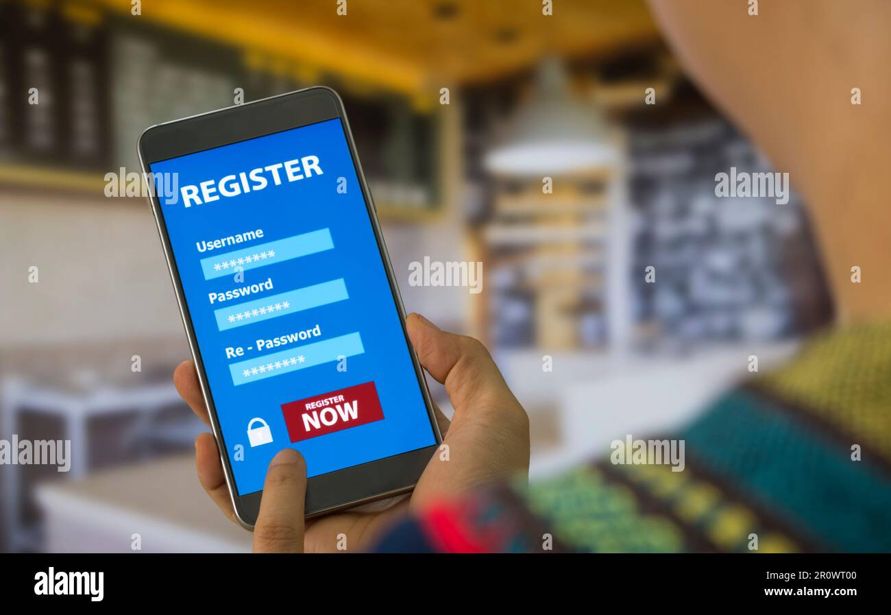 Mobile register icon online learning hi-res stock photography and ...