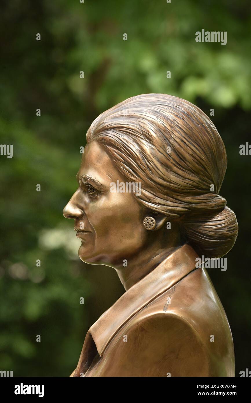 Strasbourg, France. 09th May, 2023. Inauguration of the bust of Simone ...