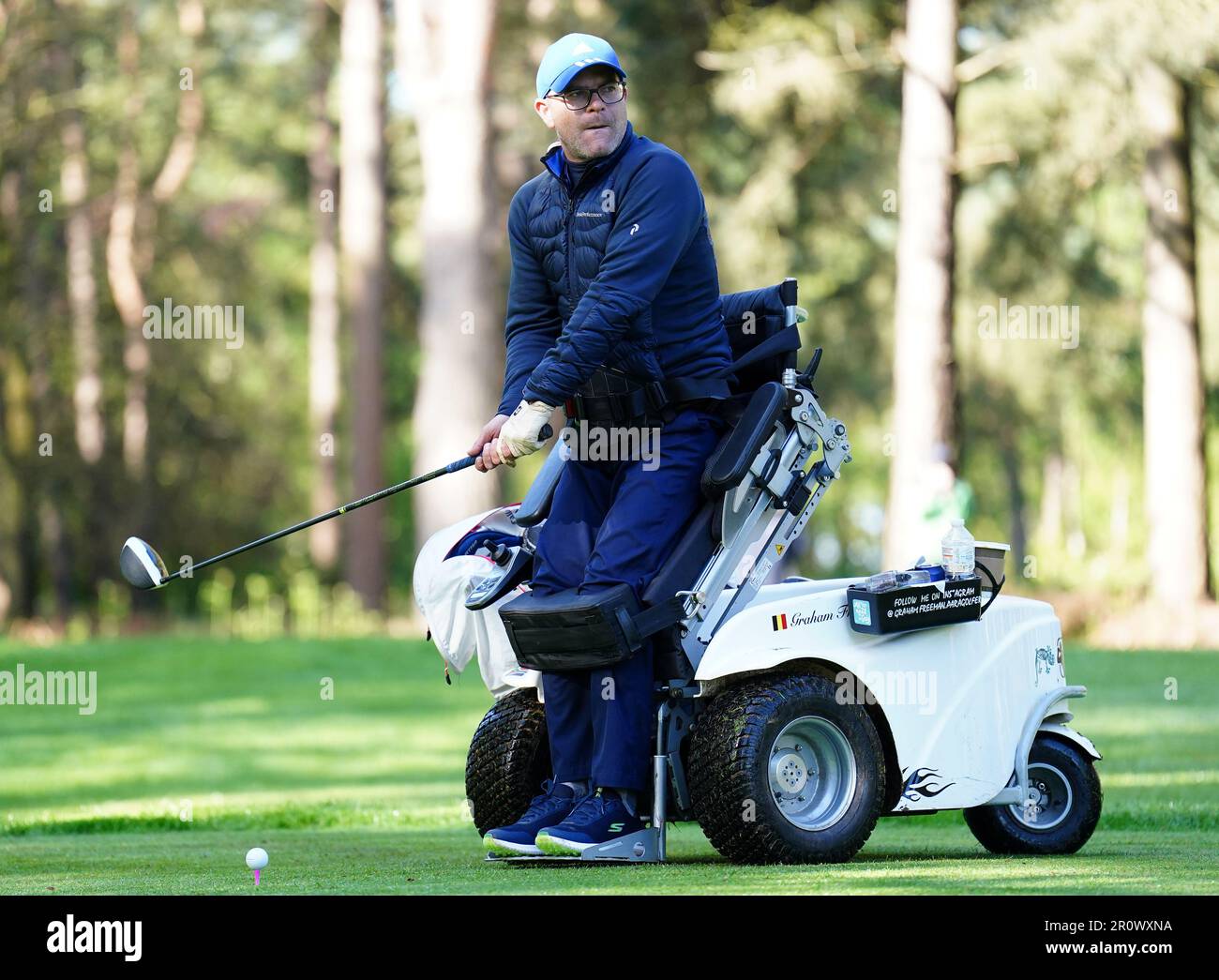 Graham Freeman on the first during day one of The G4D Open at Woburn ...