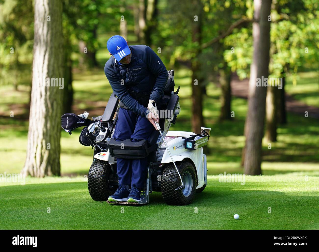 Graham Freeman on the second green during day one of The G4D Open at ...
