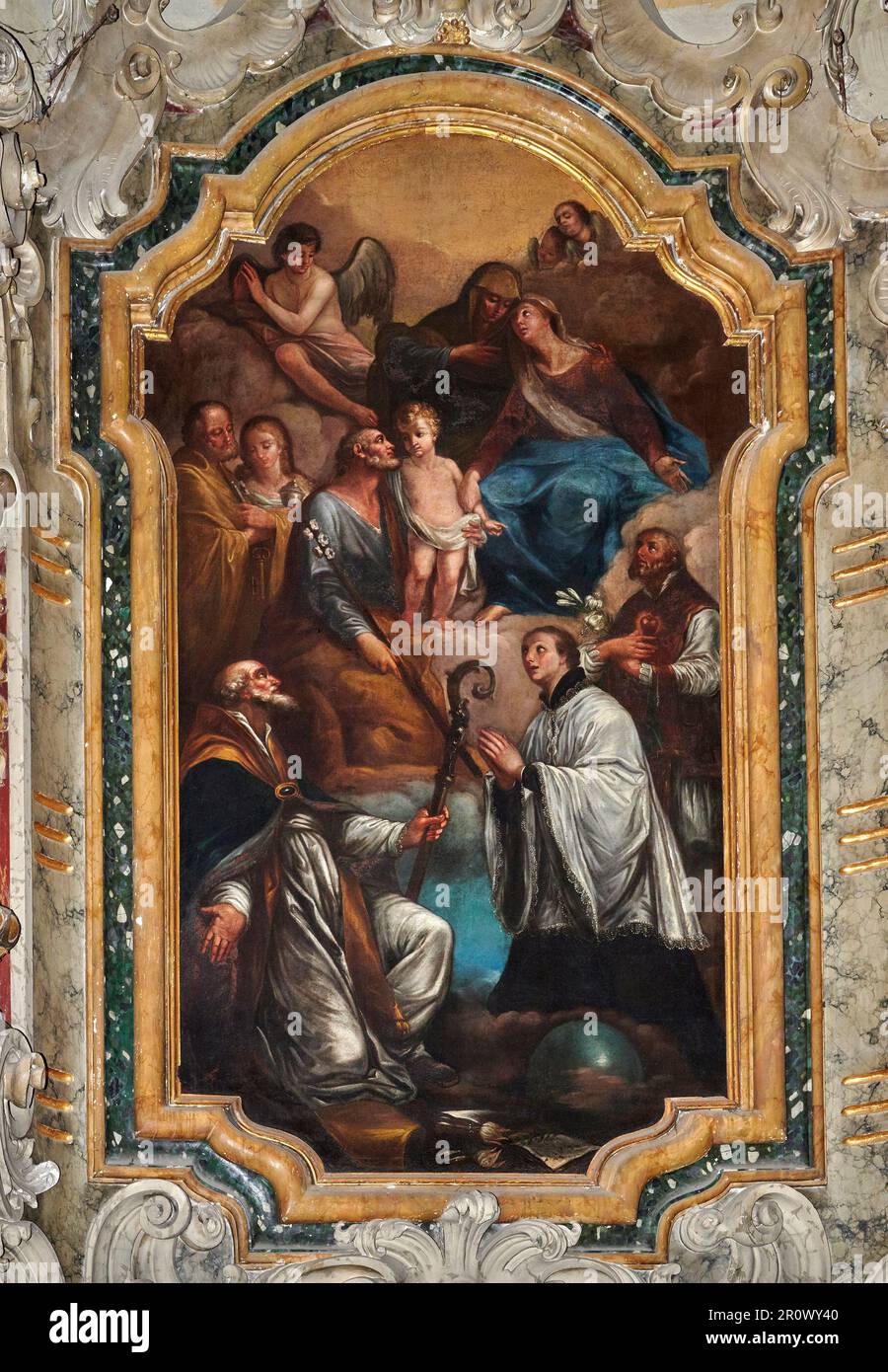 Madonna della Neve con Sacra Famiglia,S. Anna, S. Gioachino, S. Biagio ...