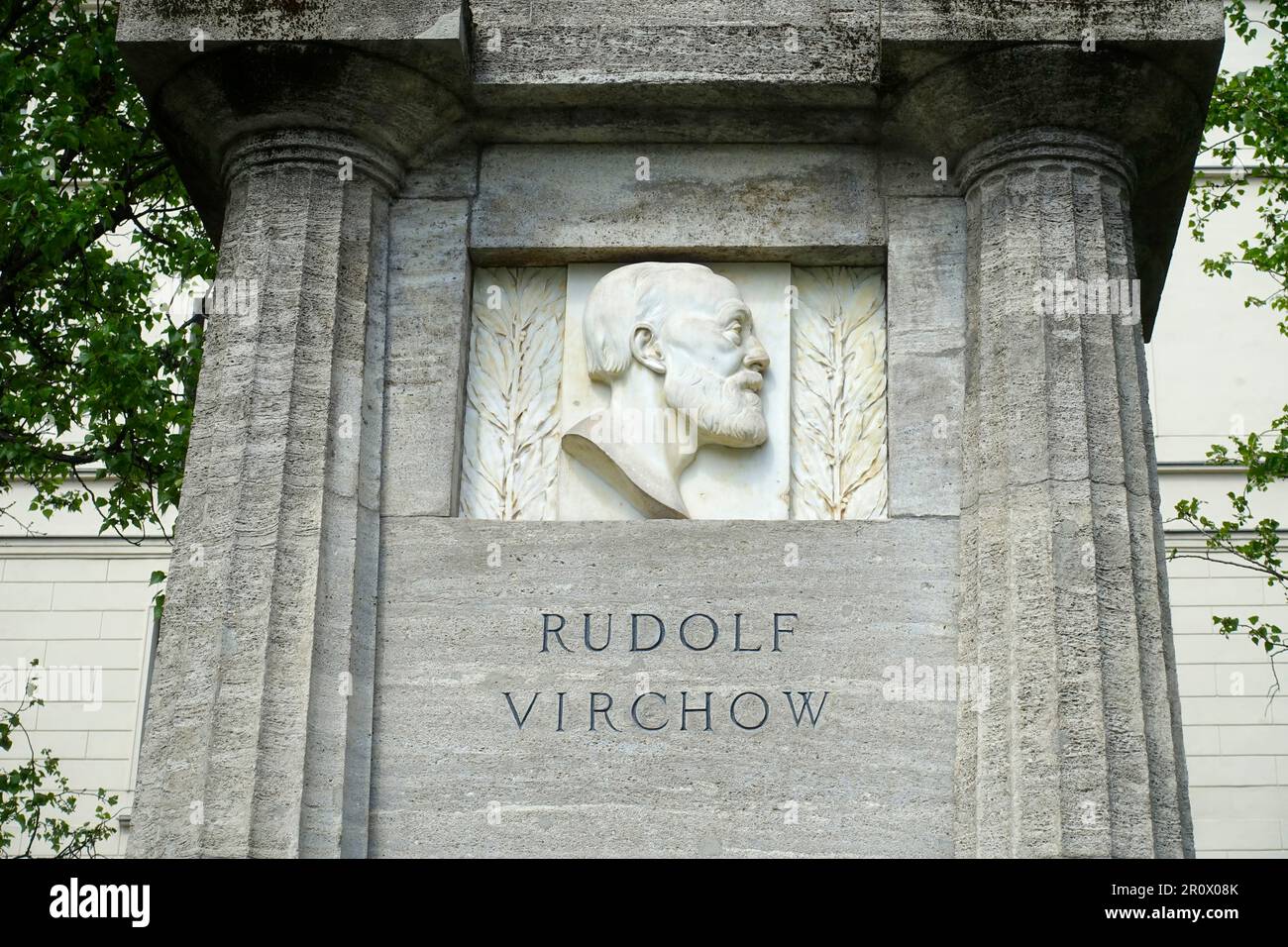 Memorial of Rudolf Virchow near the Charité in Berlin, Fritz Klimsch ...