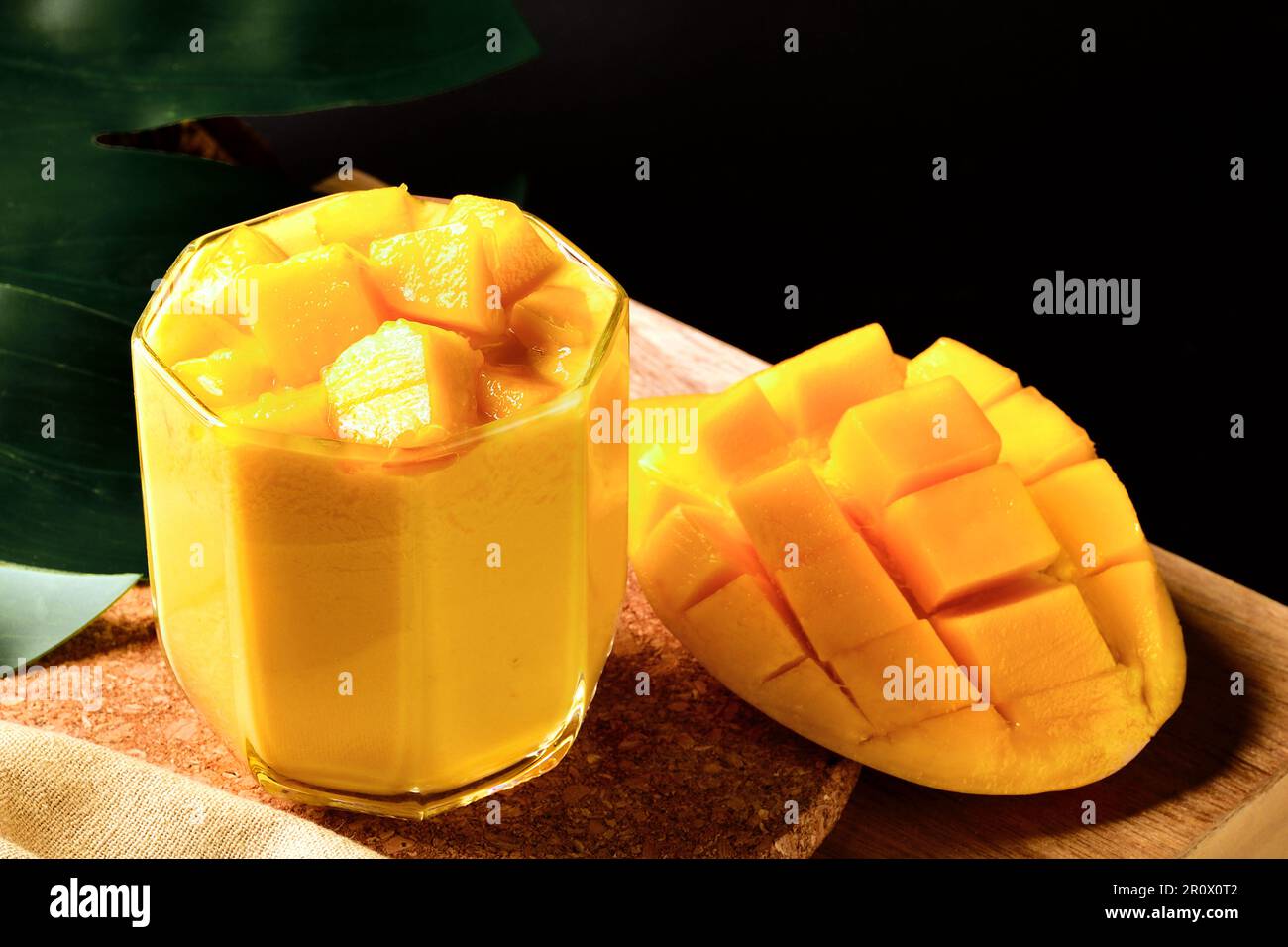 Mango Smoothie with fresh mango.Food and drink concept.Summer Drink ...