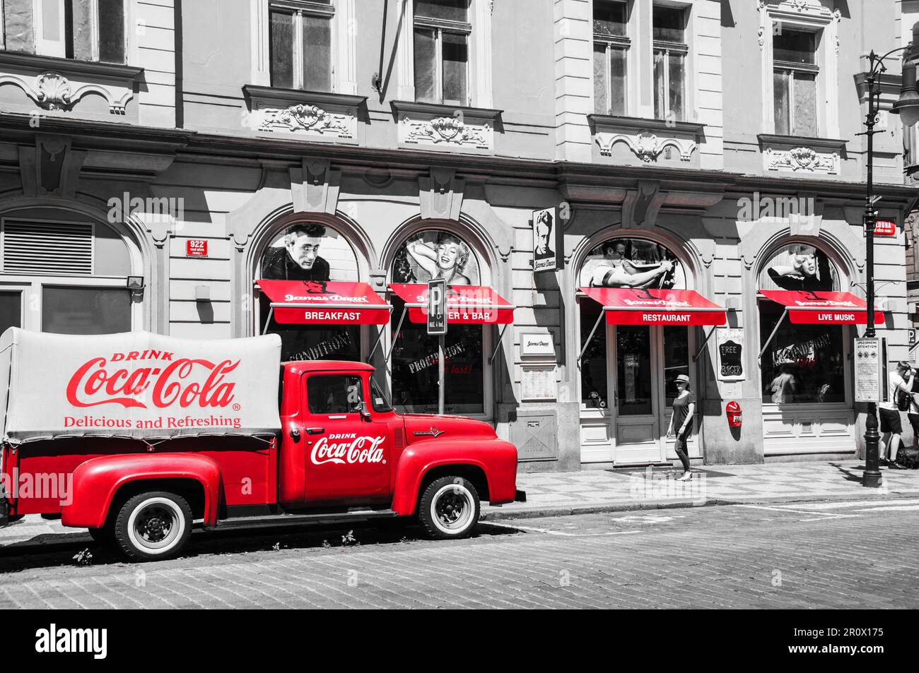 Around Prague - Colour Pop image of the James Dean Bar Stock Photo - Alamy