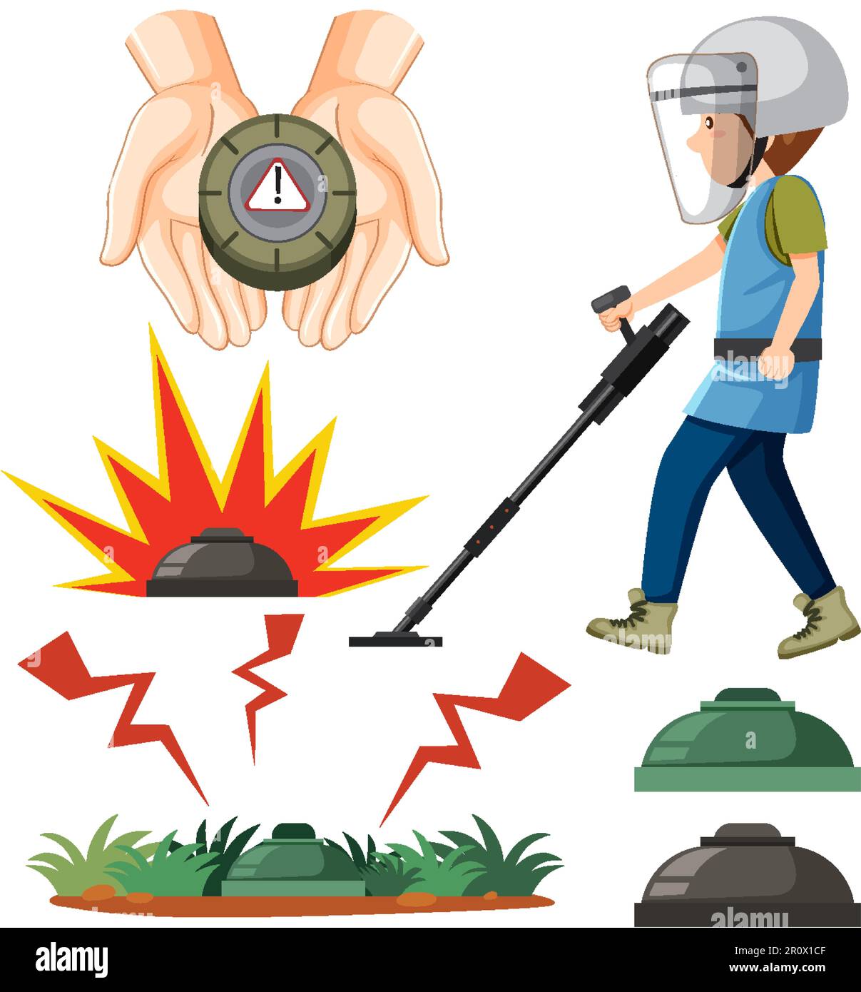 Minefield cartoon hi-res stock photography and images - Alamy
