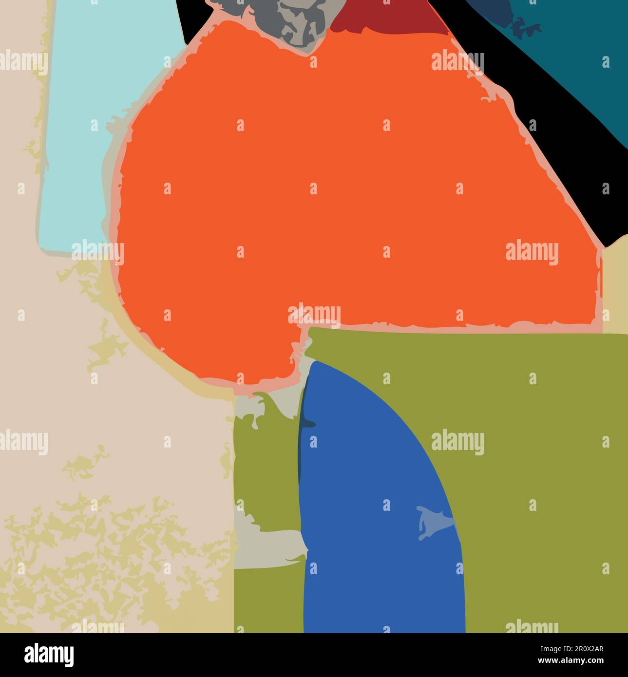 Bright collage red paper Stock Vector Images - Alamy