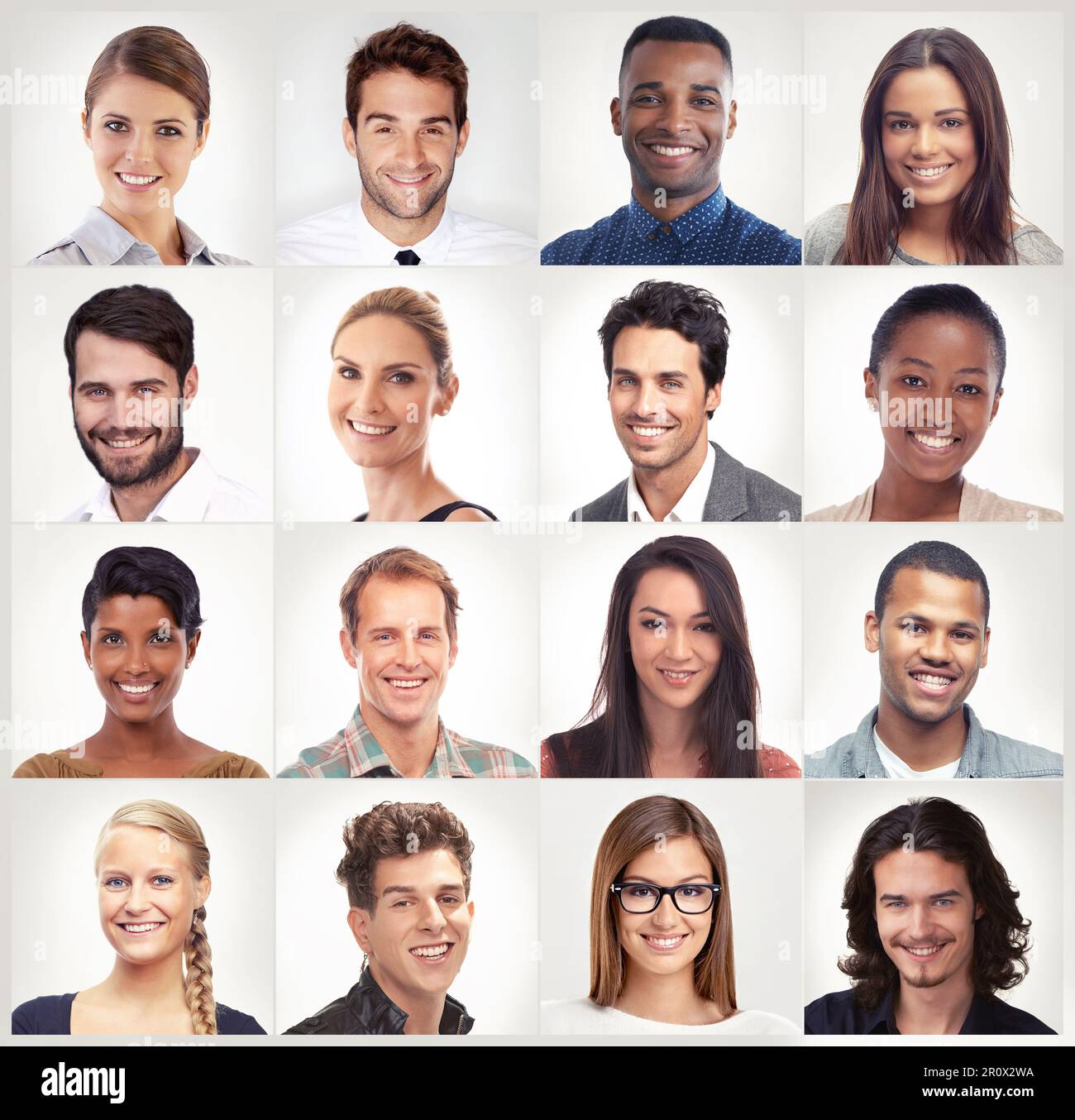 Different Races Face