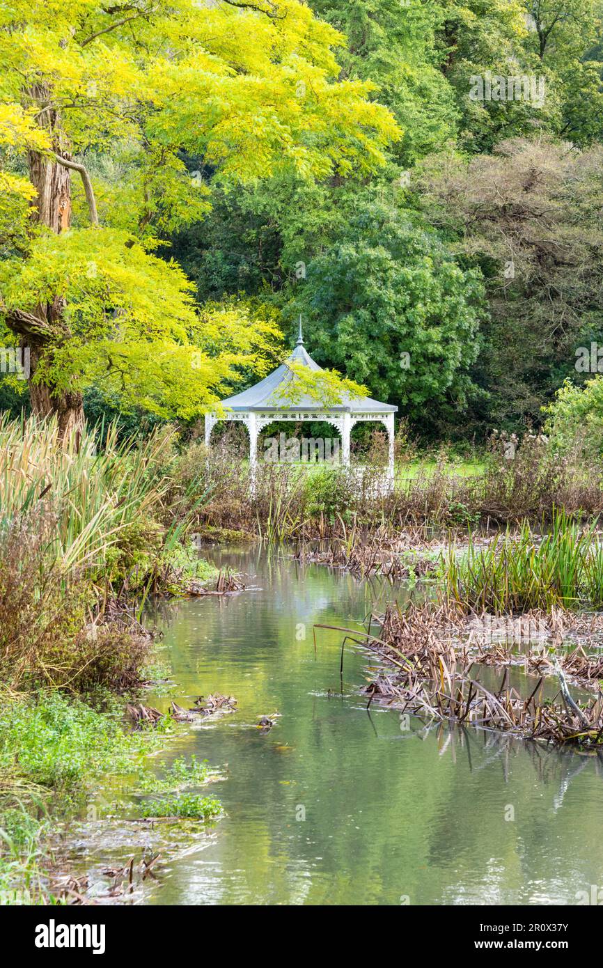 Victorian styled pavilion in the gardens of The Manor House, 14th ...