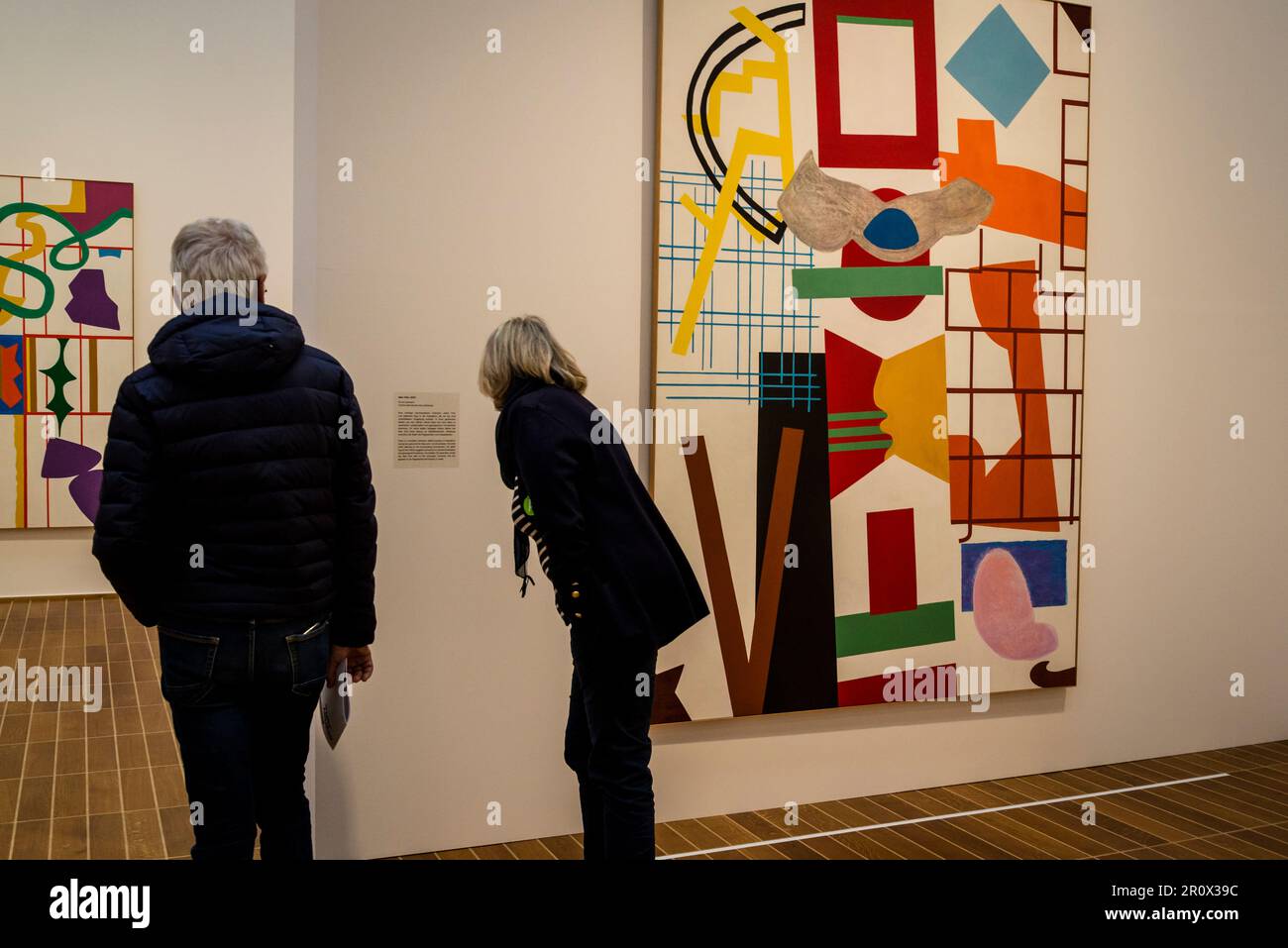 Abstract painting by Shirley Jaffe in exhibition 'Form as Experiment ...