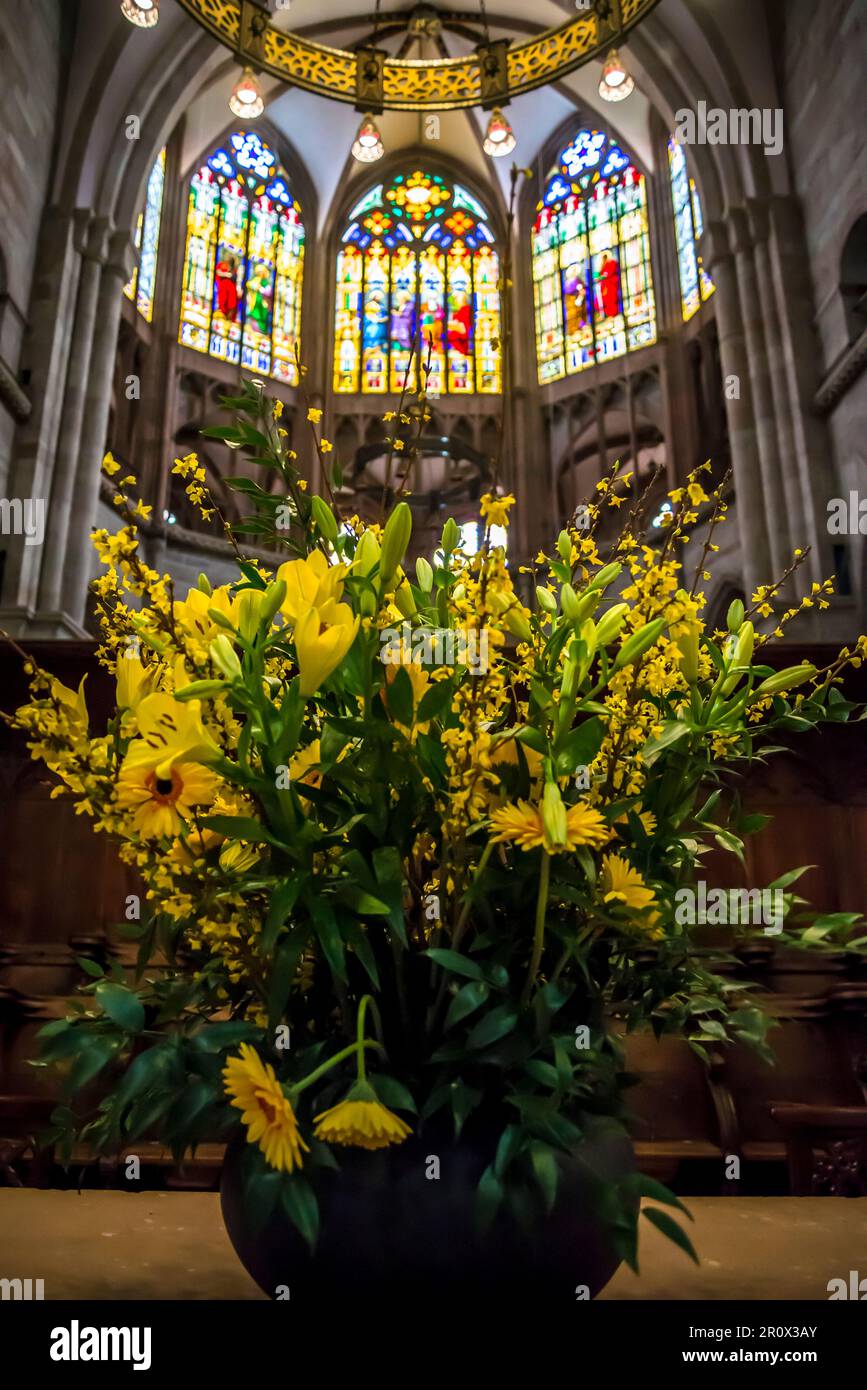 Basel Minster, originally a Catholic cathedral and today a Reformed ...