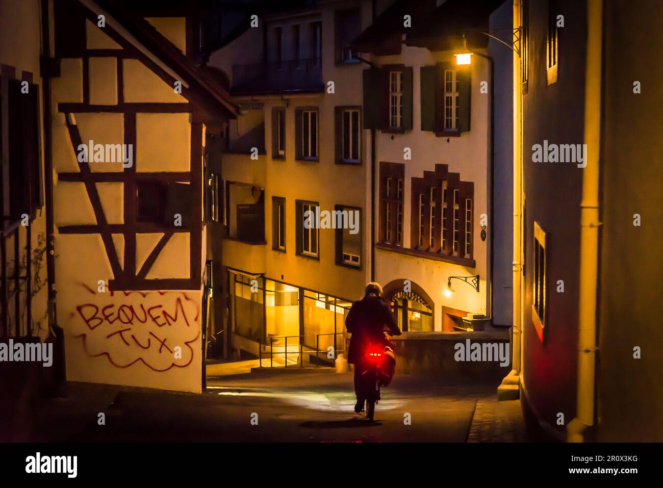 Pedestrianised zone of the Old Town with atmospheric streets and ...