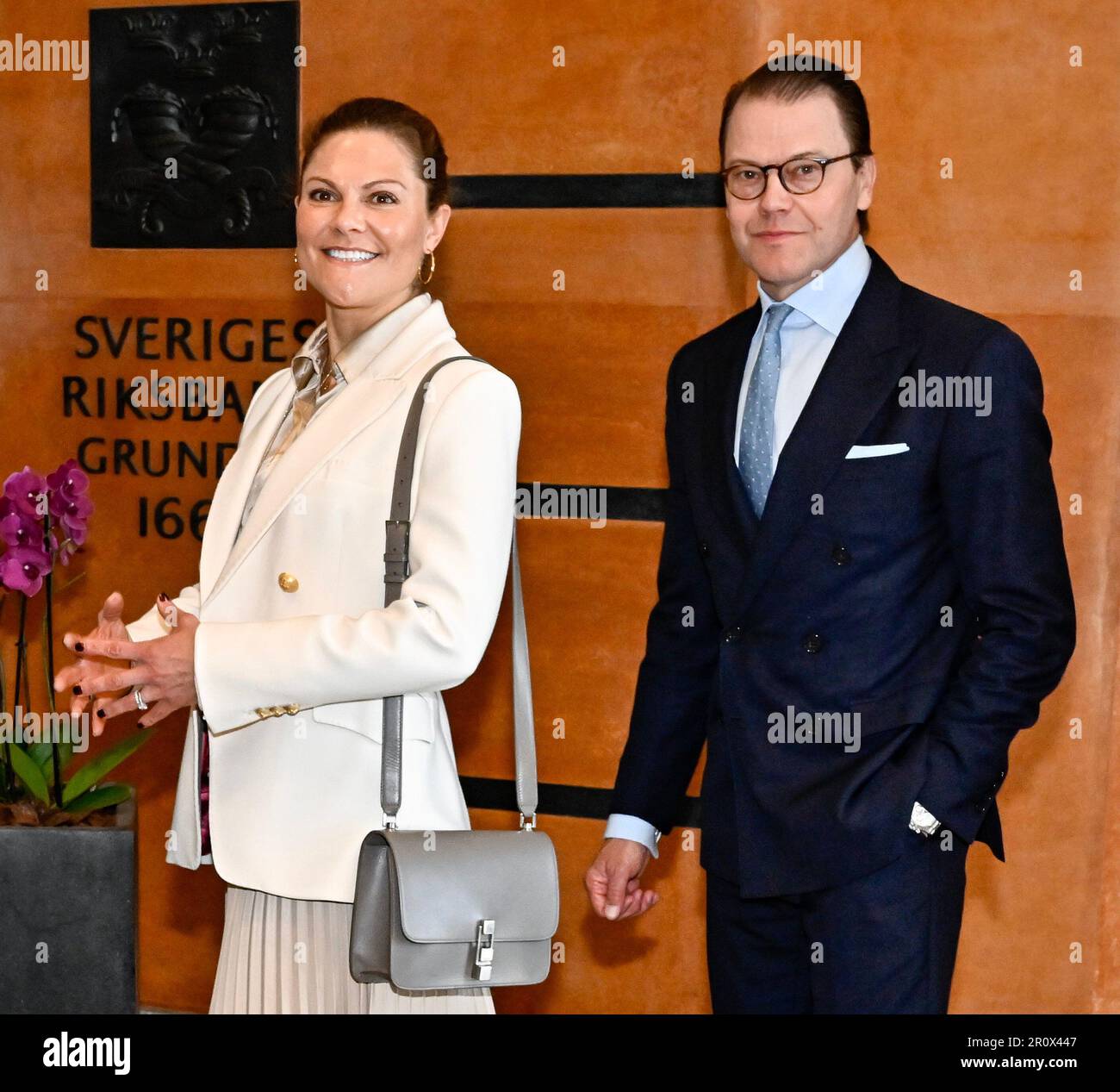 STOCKHOLM 202300510 Crown Princess Victoria and Prince Daniel arrive at ...