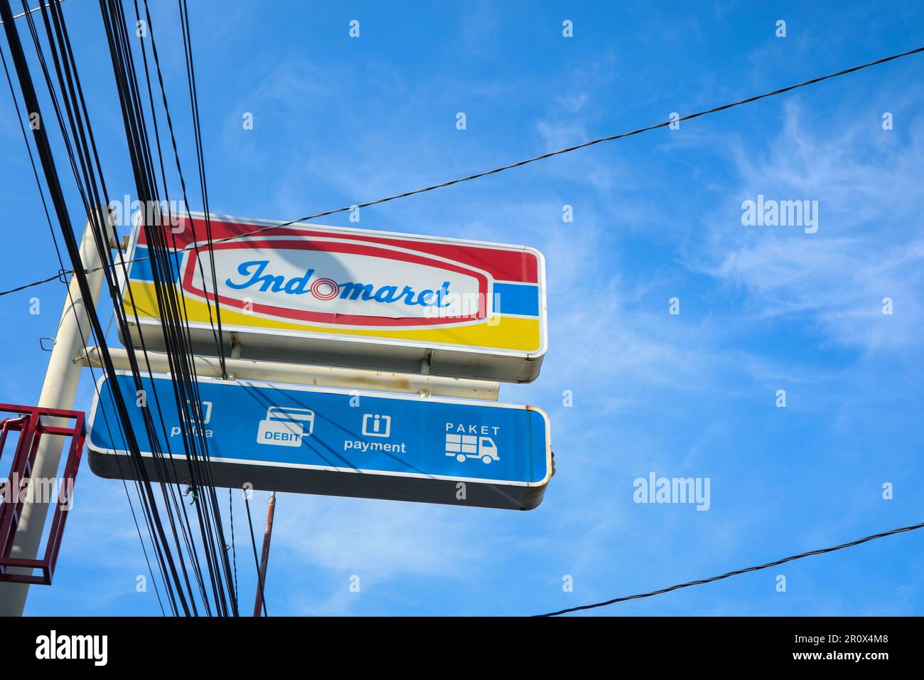 Yogyakarta, Indonesia - March 18 2023: Sign of Indomaret, a mini market ...