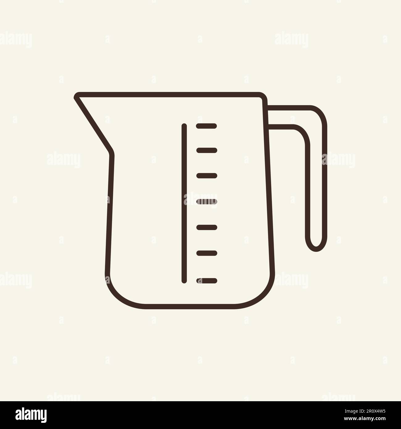 Measuring cup simple vector Stock Vector Images - Alamy