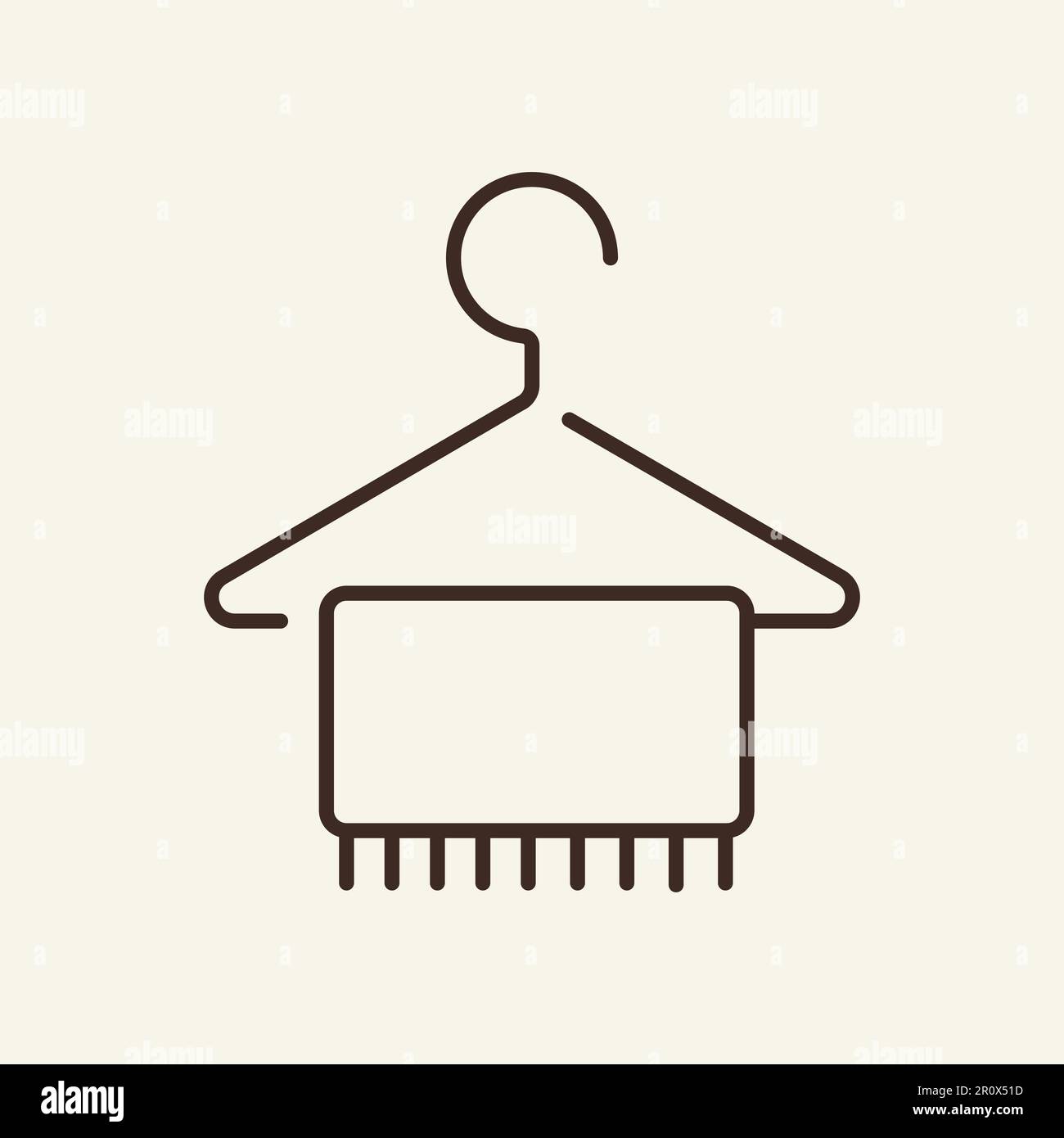 Minimal hanger icon Stock Vector Images - Alamy