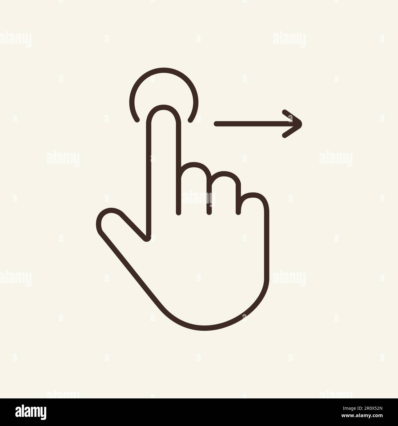 Touching arrow Stock Vector Images - Alamy