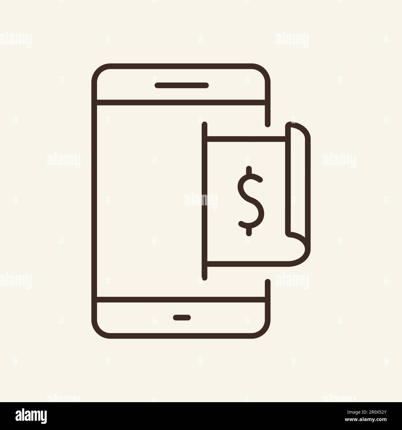 Mobile check line icon Stock Vector Image & Art - Alamy