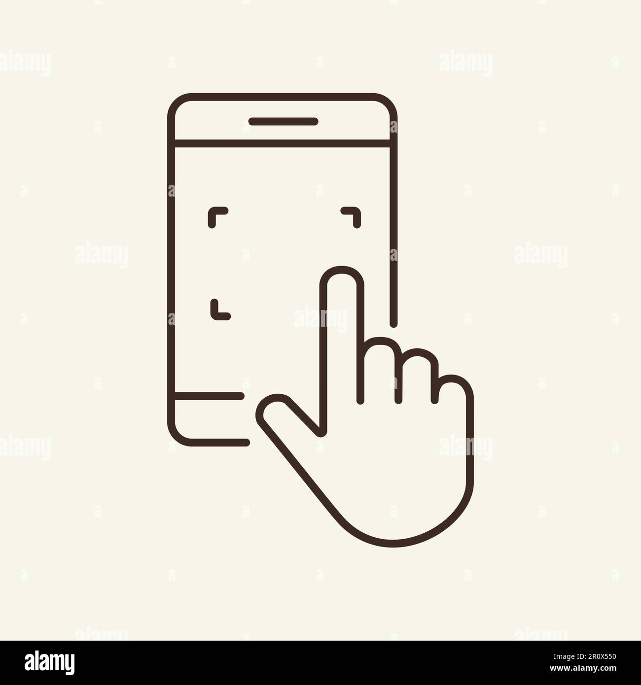 Finger pointing modern touching Stock Vector Images - Alamy