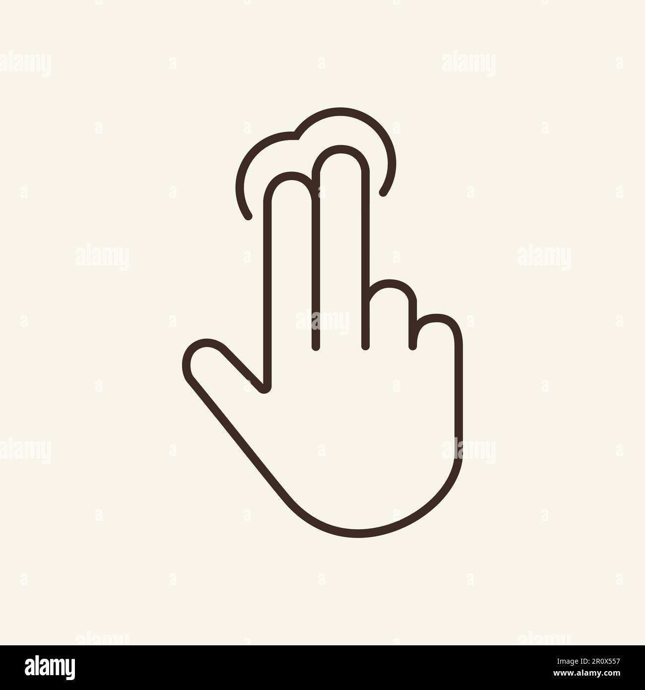 Tapping screen Stock Vector Images - Alamy