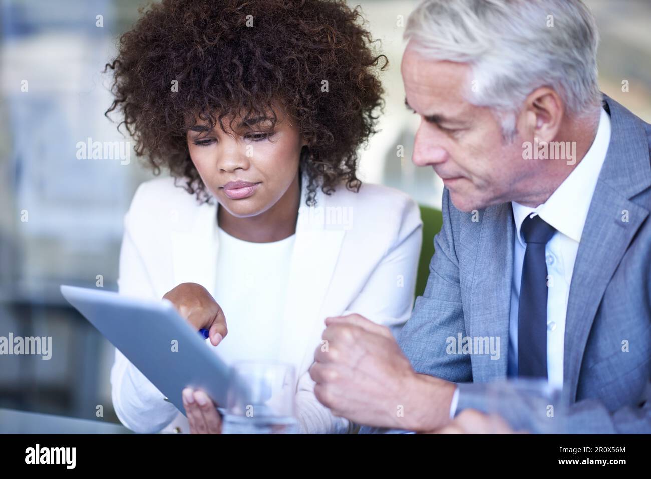 Getting the job done with teamwork. a group of business colleagues ...