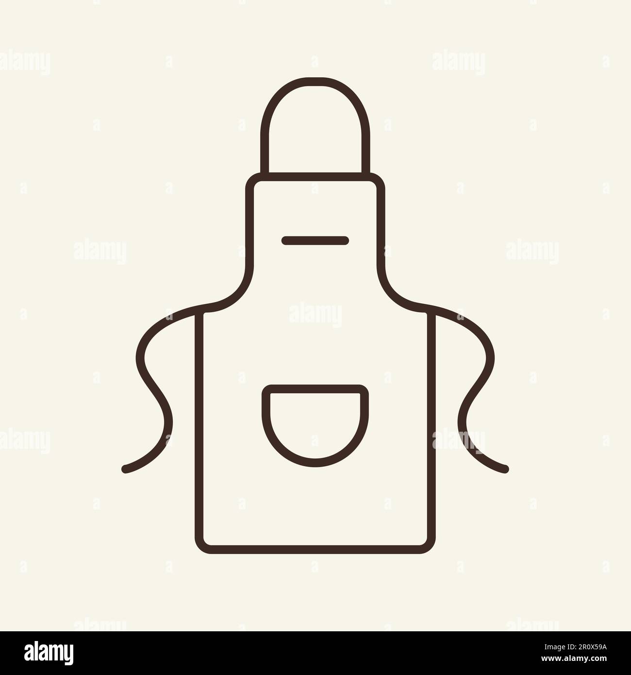 Apron line icon Stock Vector Image & Art - Alamy