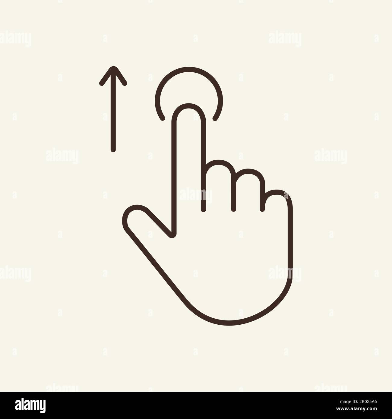 Finger pointing modern touching Stock Vector Images - Alamy