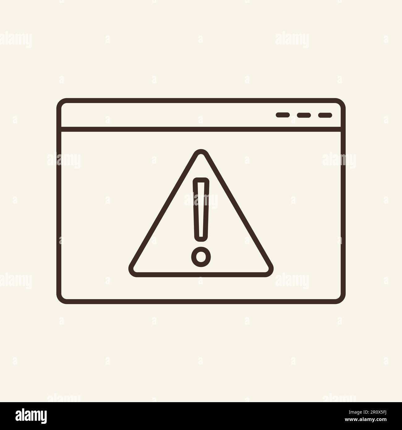 Attention mark icon minimal Stock Vector Images - Alamy