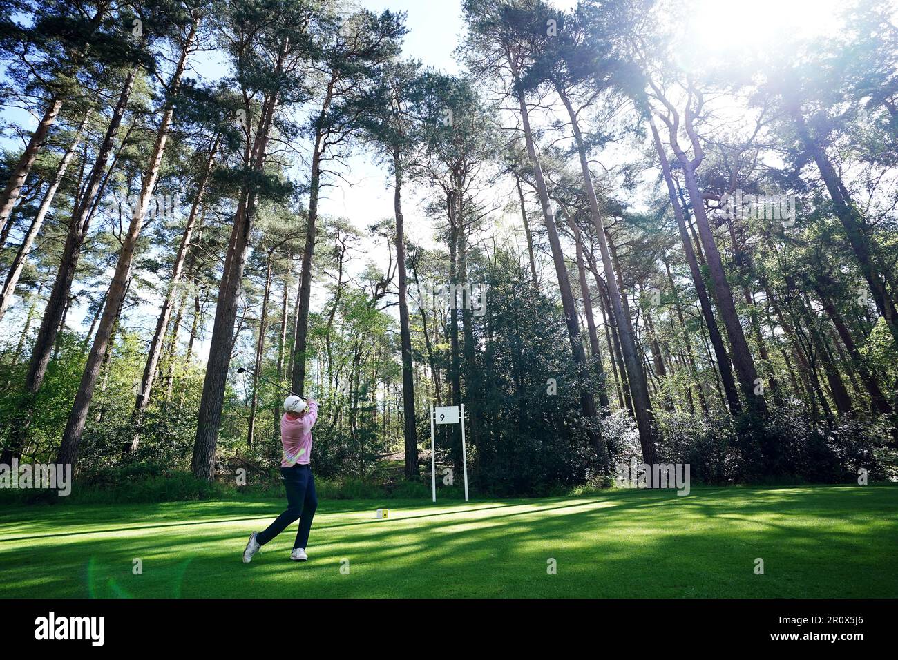 Barry McCluskey on the ninth during day one of The G4D Open at Woburn ...