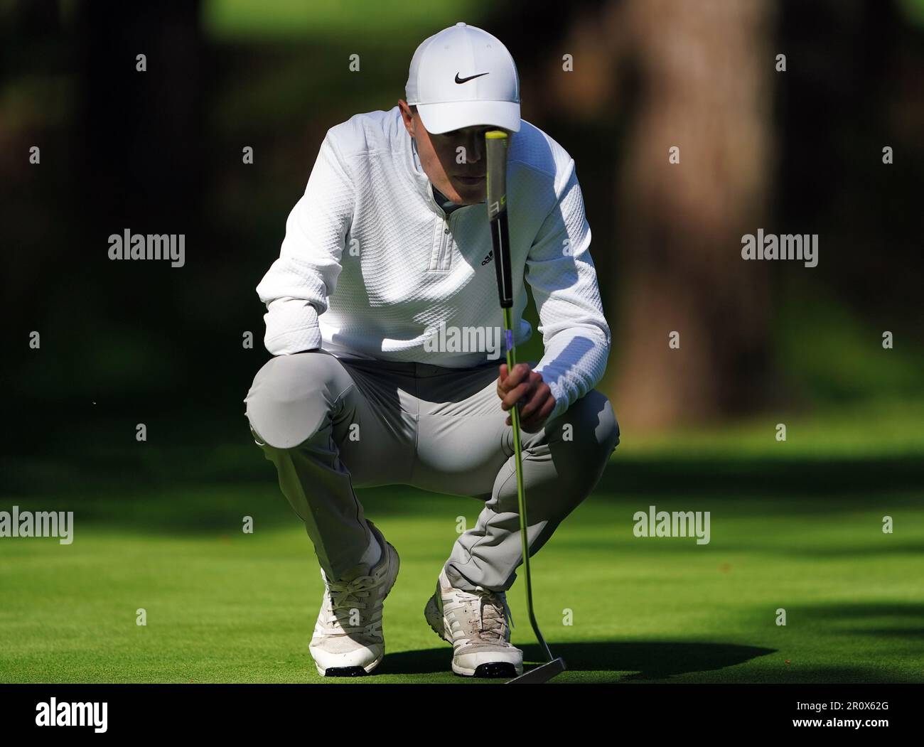 George Blackshaw on the eighth green during day one of The G4D Open at ...