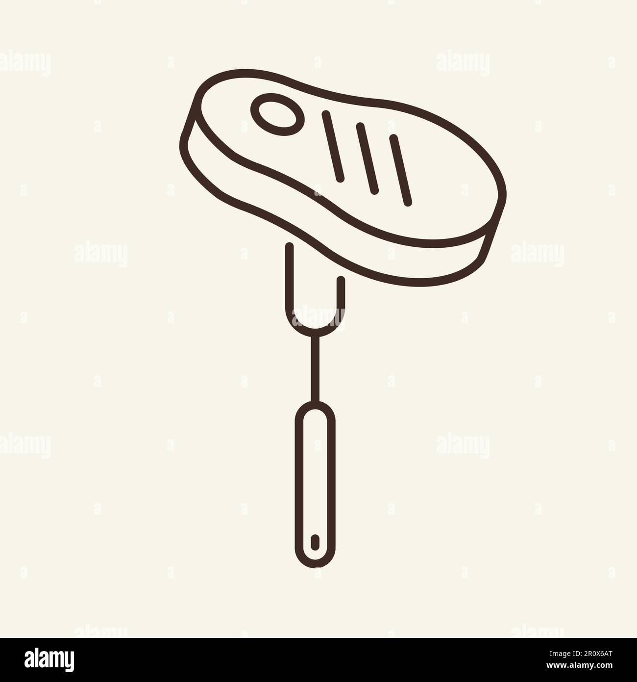 Meat concept raw beef Stock Vector Images - Alamy
