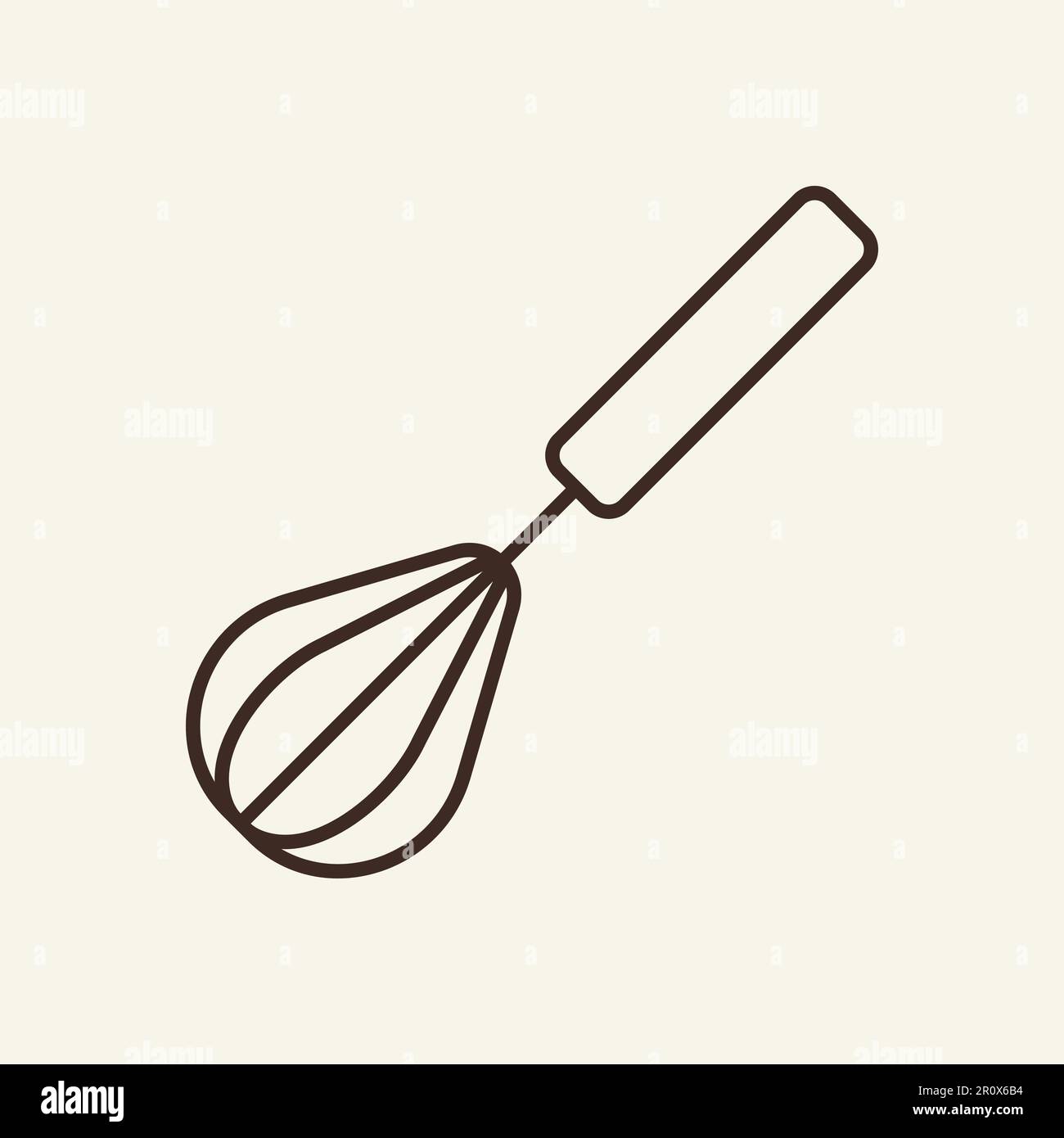 Whisk mix icon outline hi-res stock photography and images - Alamy