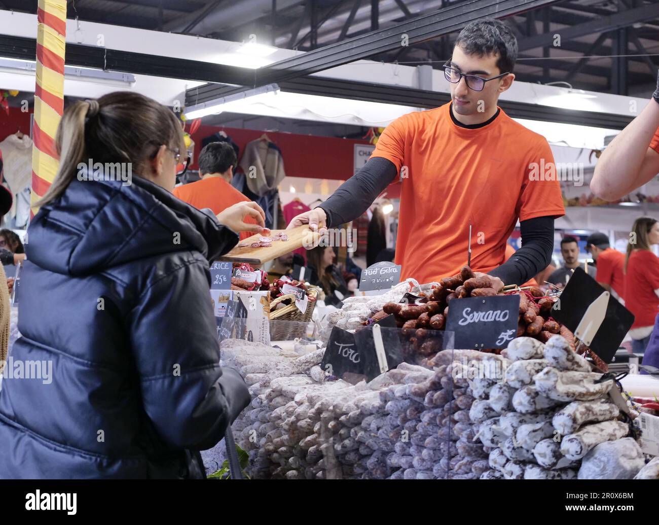 Artisans fair with typical local products food and no food, folklore ...