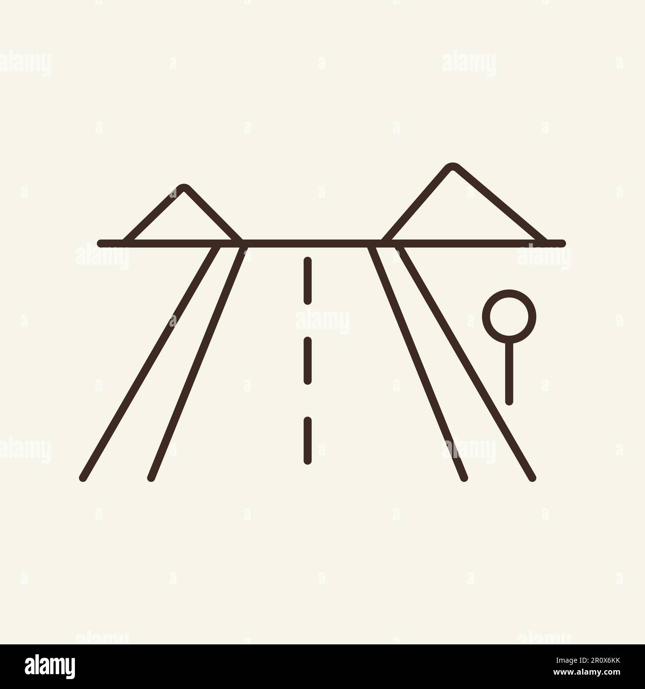 Road line icon Stock Vector Image & Art - Alamy