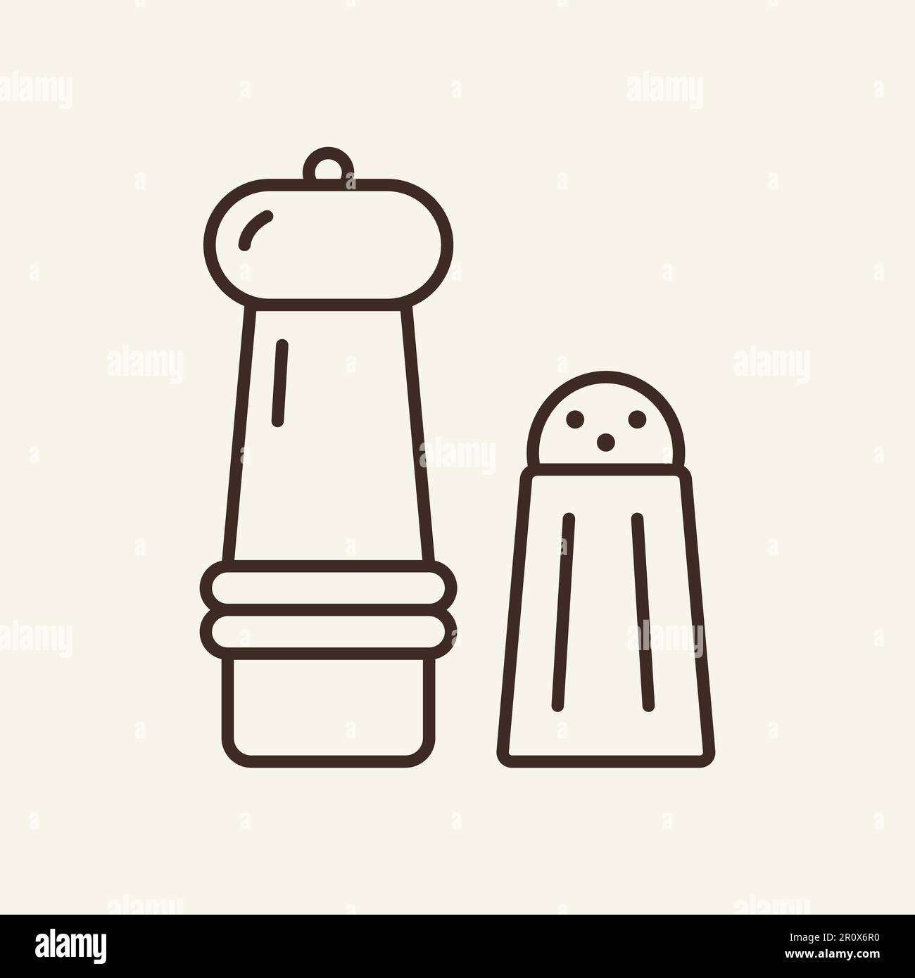 Black pepper grinder spice Stock Vector Images - Alamy