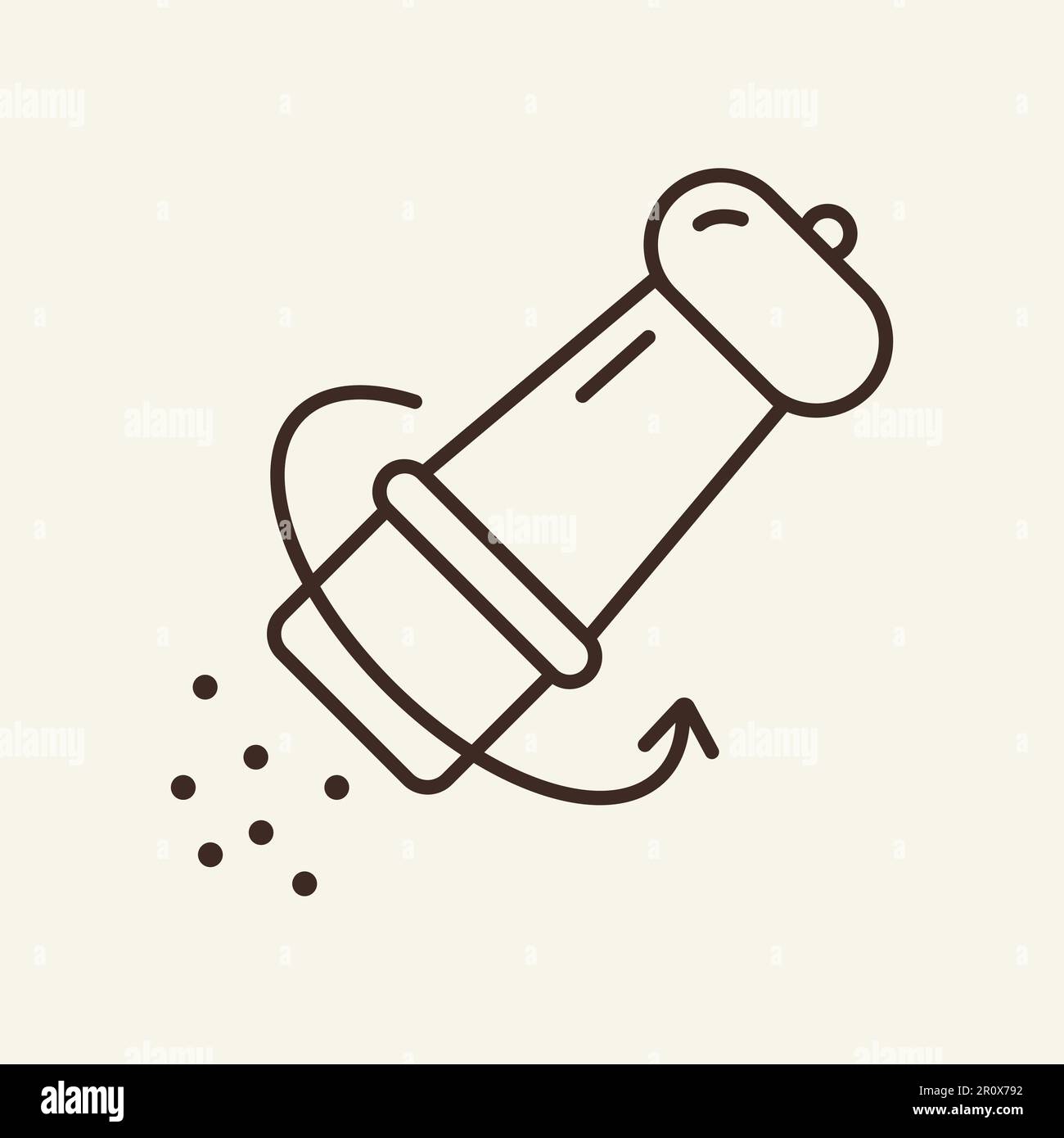 Salt line icon Stock Vector Image & Art - Alamy