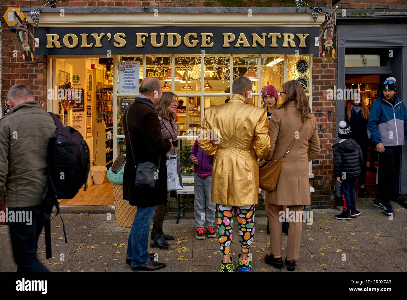Colorful clothes worn by an extrovert man. England UK Stock Photo - Alamy