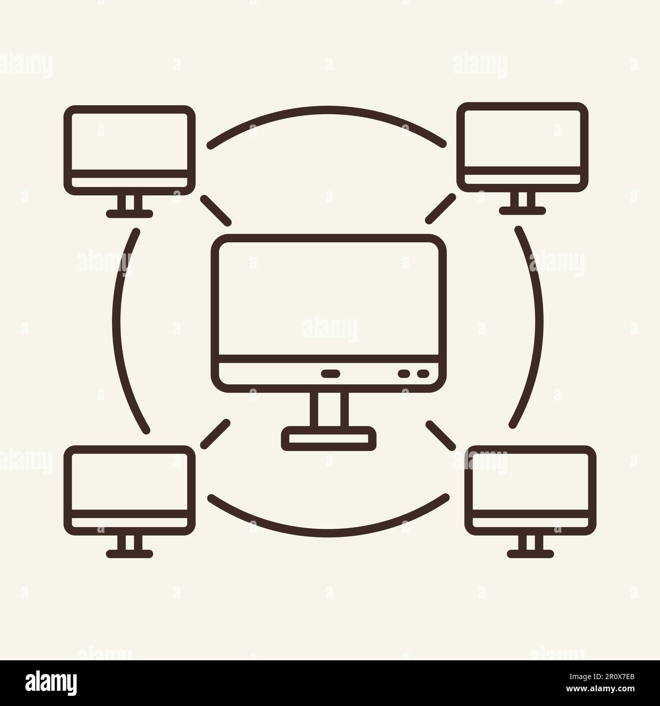 Cable routing Stock Vector Images - Alamy