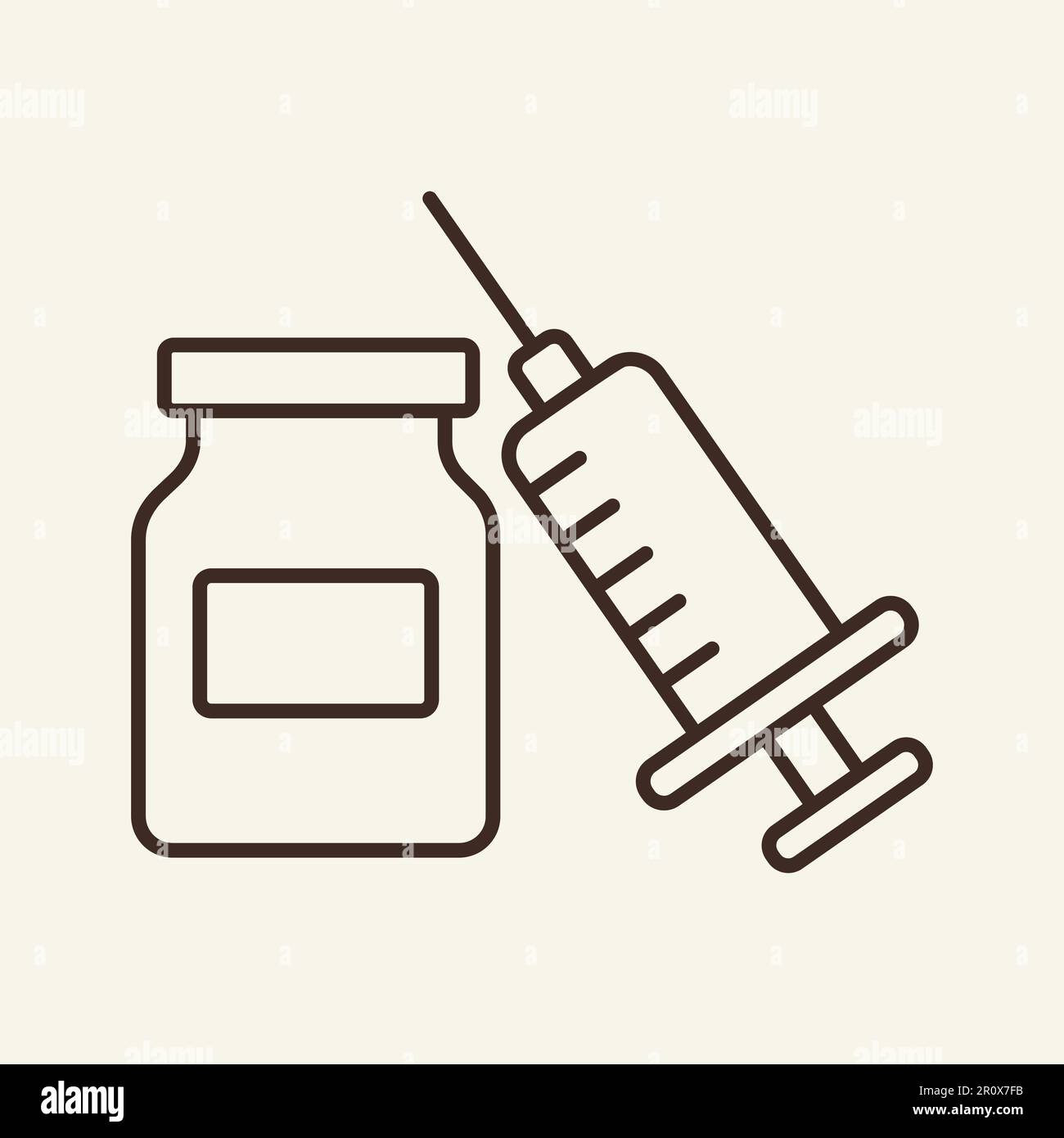 Insulin bottle icon outline Stock Vector Images - Alamy