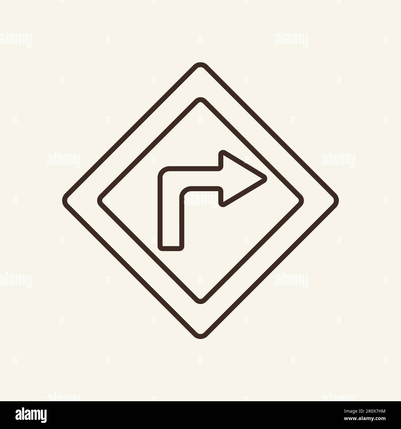 Vehicle turning right Stock Vector Images - Alamy