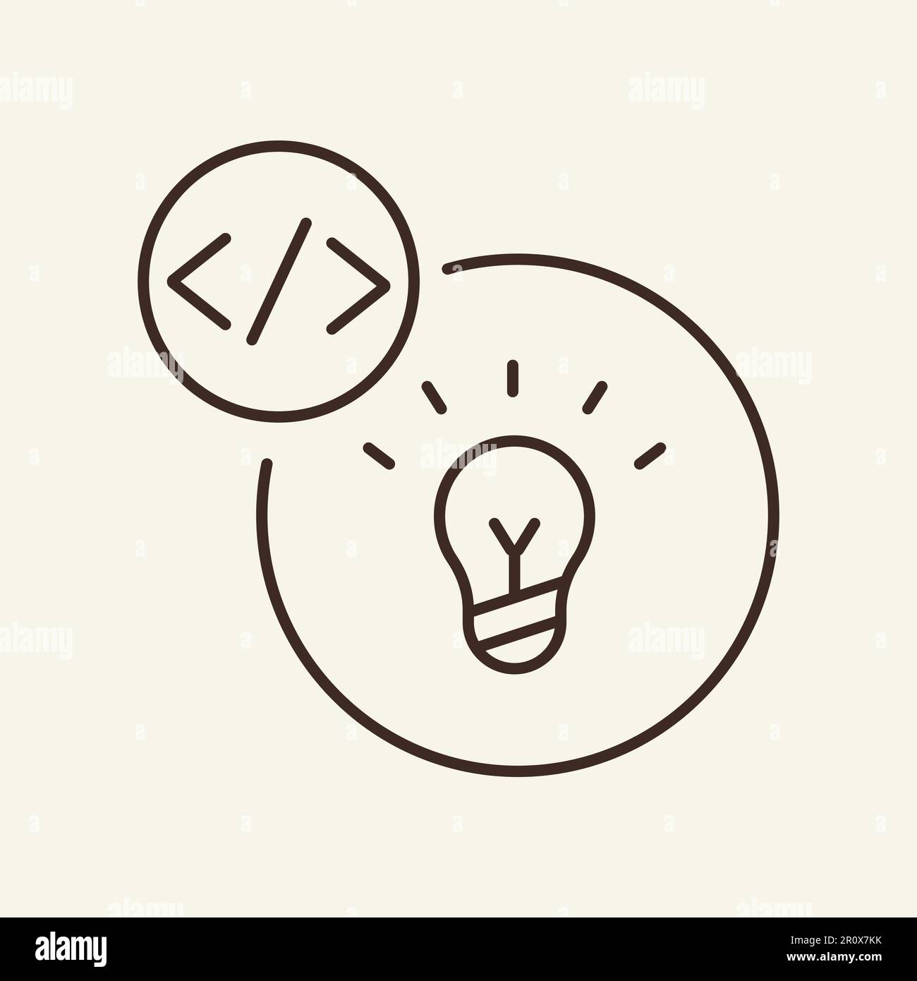 Program idea line icon Stock Vector Image & Art - Alamy