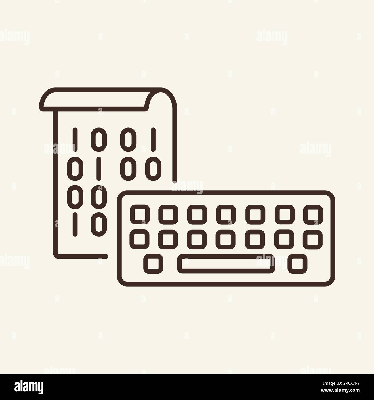 Circle binary code icon Stock Vector Images - Alamy