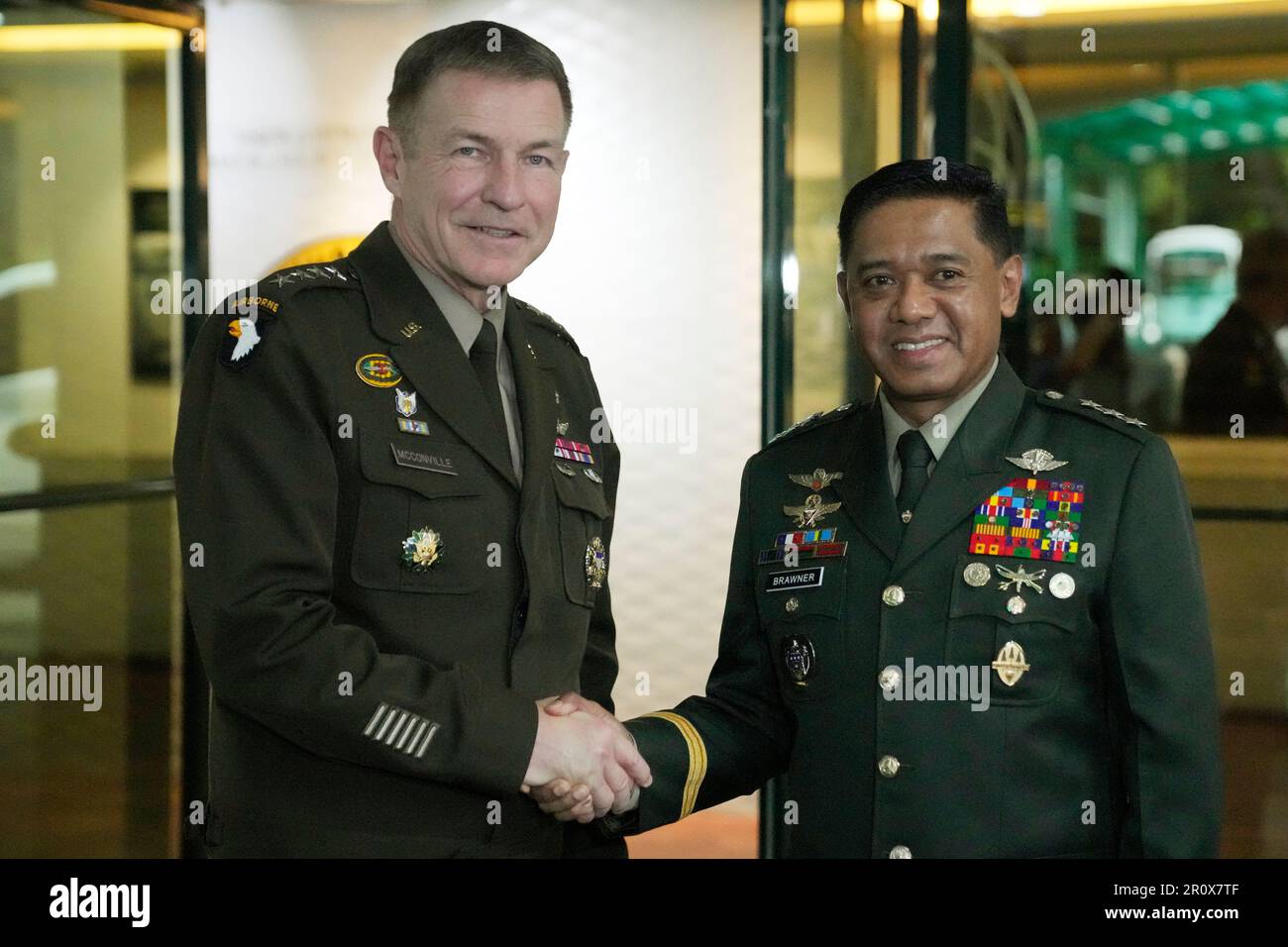 United States Army Chief of Staff, General James McConville, left ...